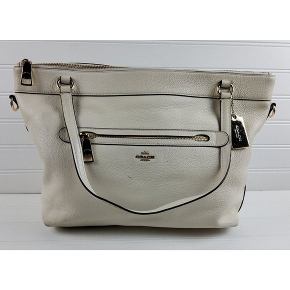 Coach | Bags | Coach F54687 Pebbled Leather Tyler Large Shoulder Bag ...